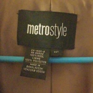 metrostyle | Jackets & Coats | Metro Style Womens Wool Trench Coat ...